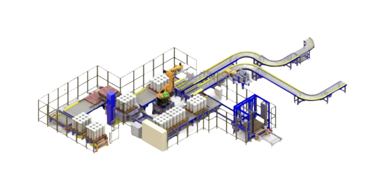 Palletizer Process for Box and Pail Product